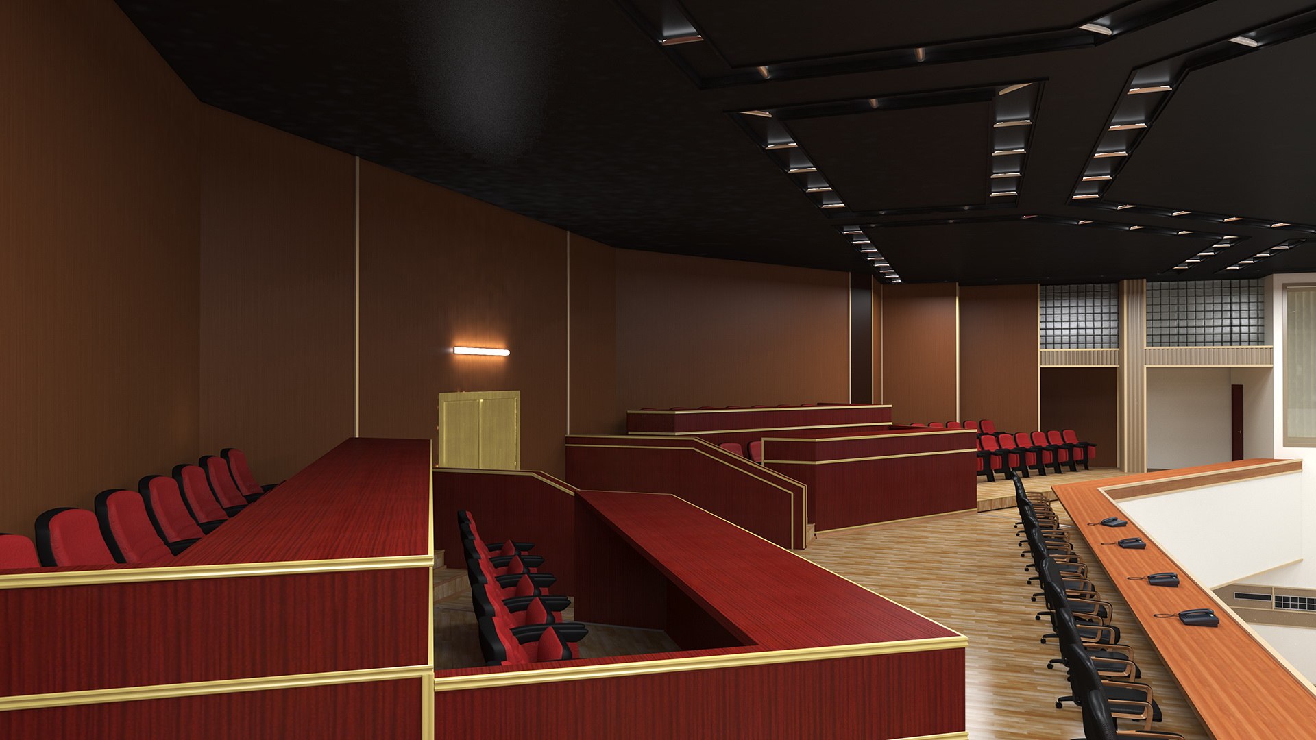 3D Mission Control Center Moscow for International Space Station model ...