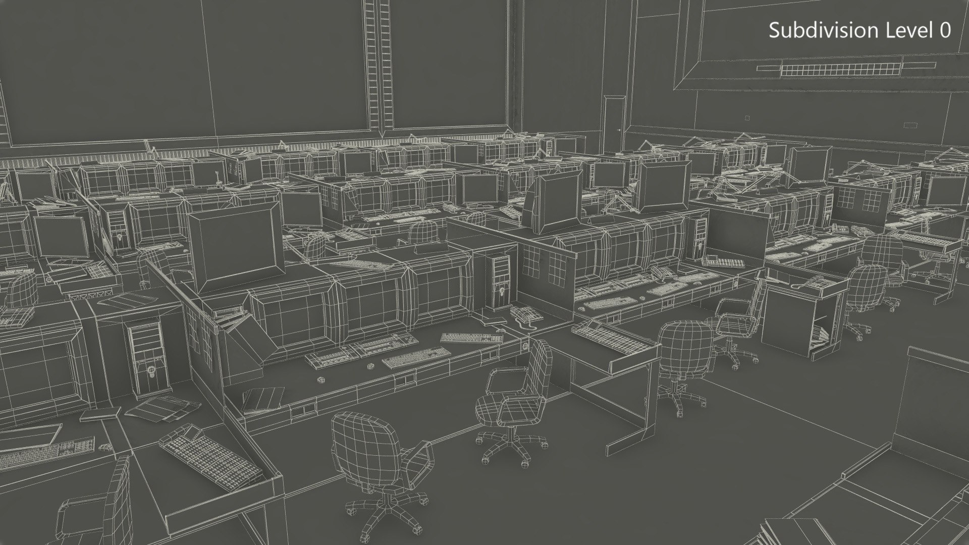 3D Mission Control Center Moscow for International Space Station model ...