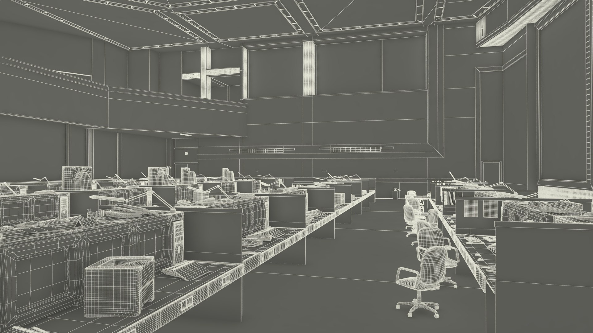 3D Mission Control Center Moscow for International Space Station model ...