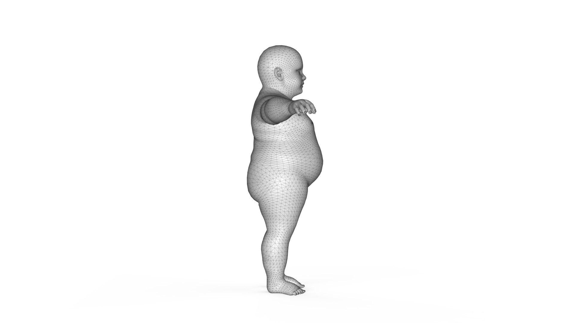 Obese Child 3D Model - TurboSquid 2234168