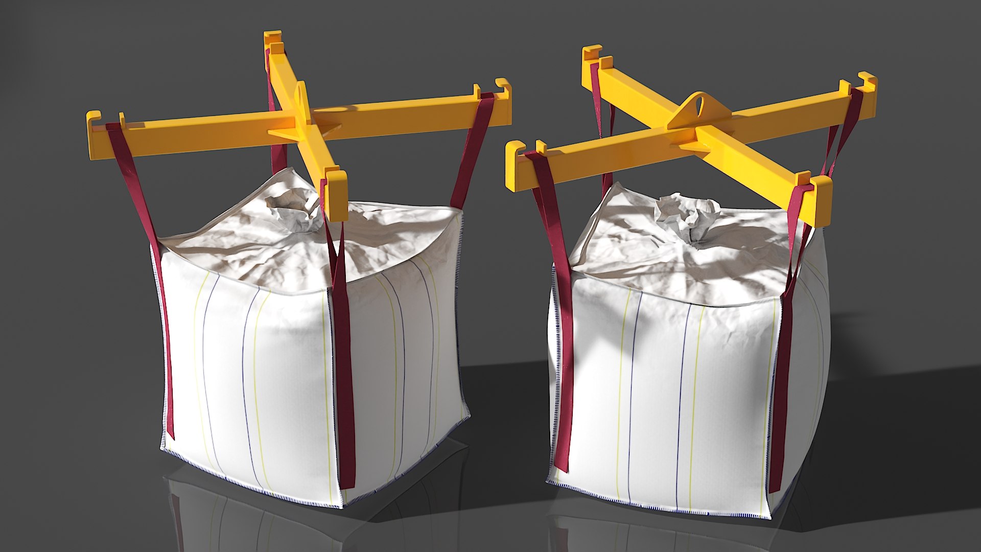3D 1 Ton Bulk Bag With Lifting Frame - TurboSquid 2315024