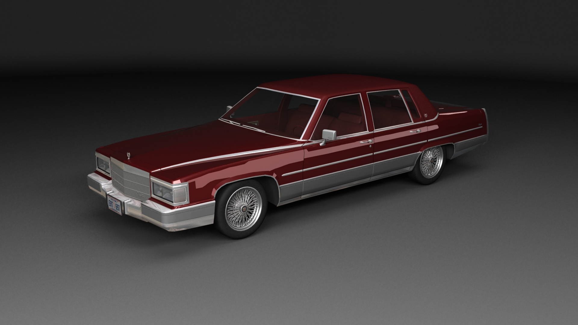 3D Model 1990 Cadillac Fleetwood - TurboSquid 2080012