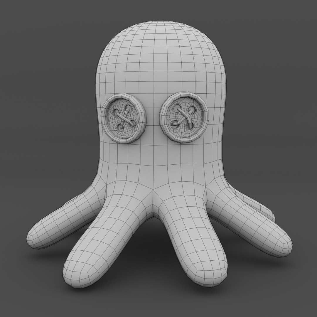octopus toy 3d model