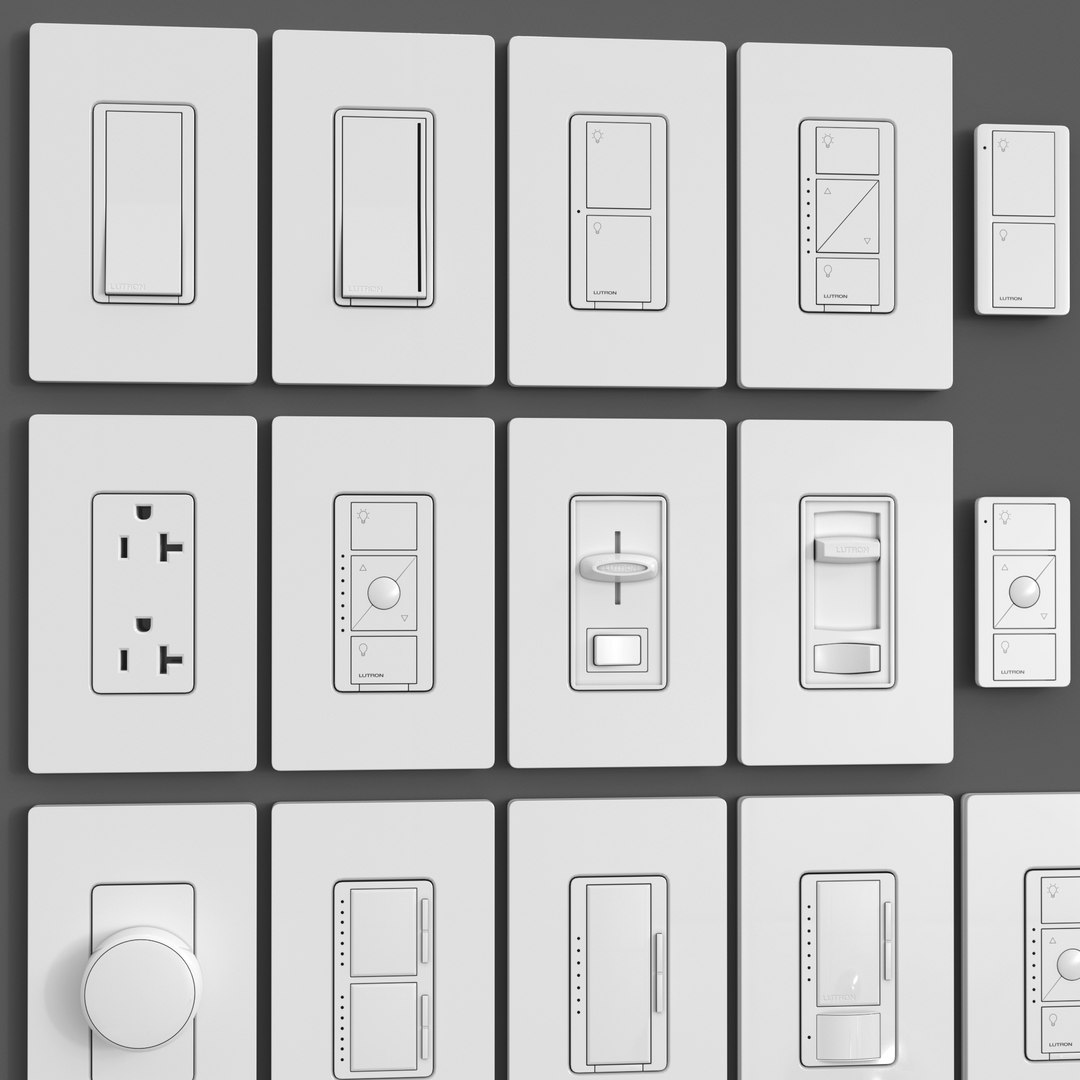 Lutron US Switches And Sockets Model - TurboSquid 2093295