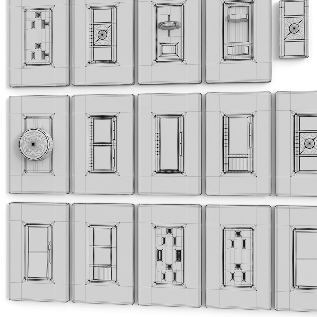 Lutron US Switches And Sockets Model - TurboSquid 2093295