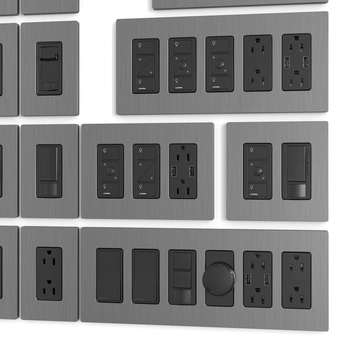 Lutron US Switches And Sockets Model - TurboSquid 2093295