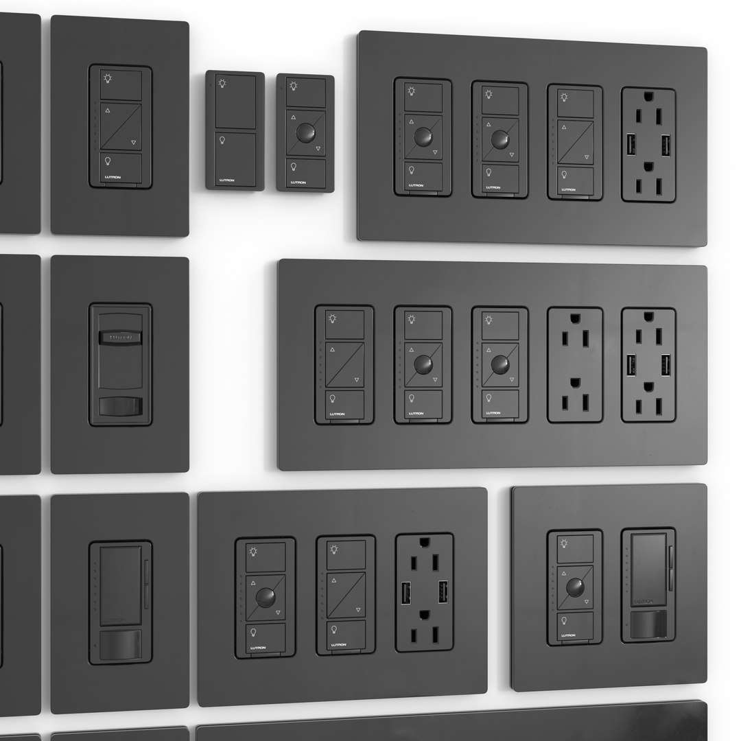 Lutron US Switches And Sockets Model - TurboSquid 2093295