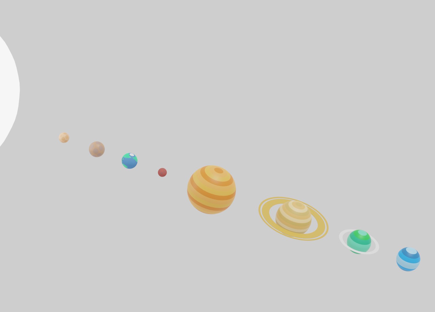 Free 3D Simple Cartoon Solar Assets - TurboSquid 1567818