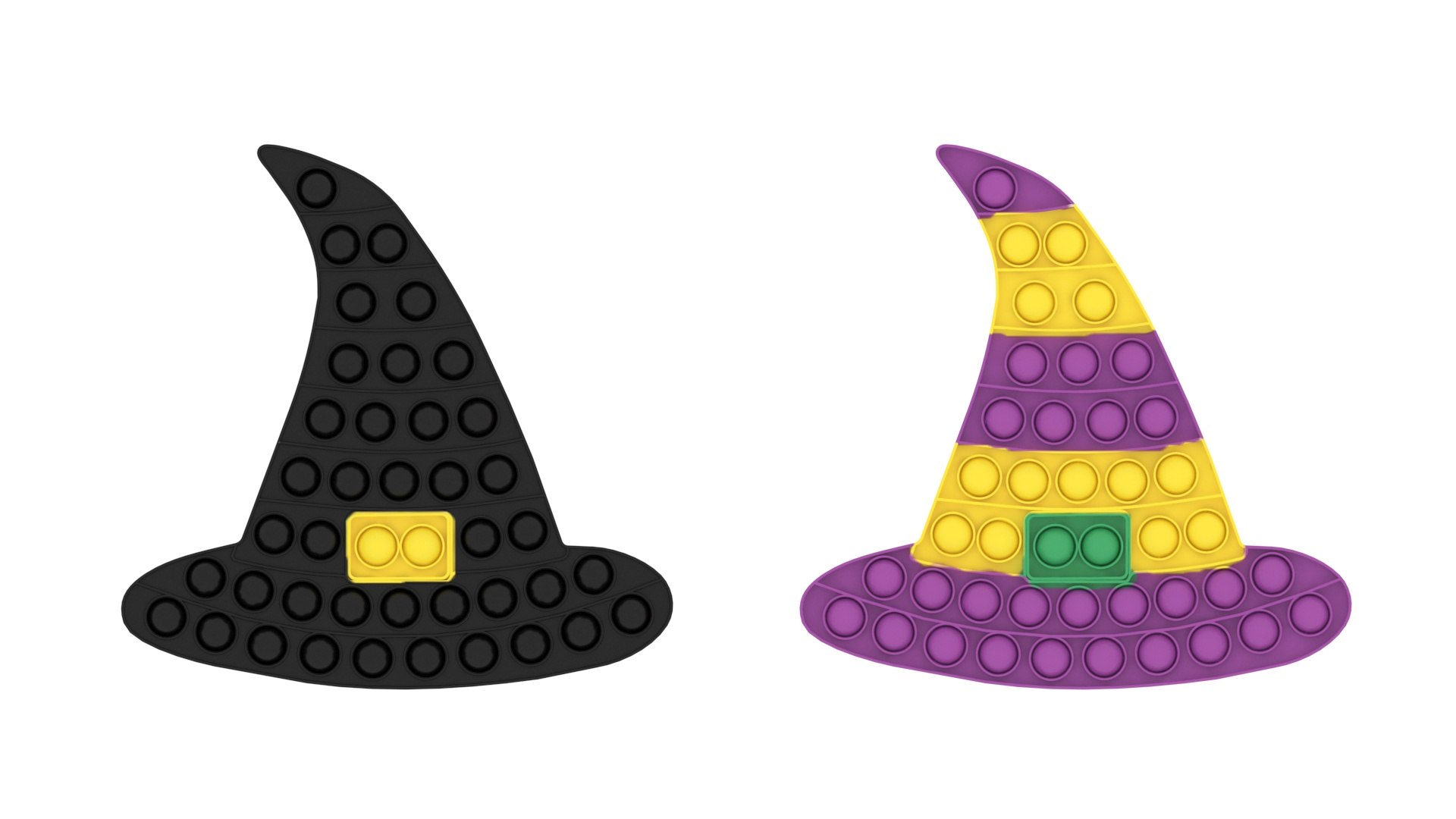 3D Wizard Hat Pop It Fidget Toys Set - TurboSquid 1808336