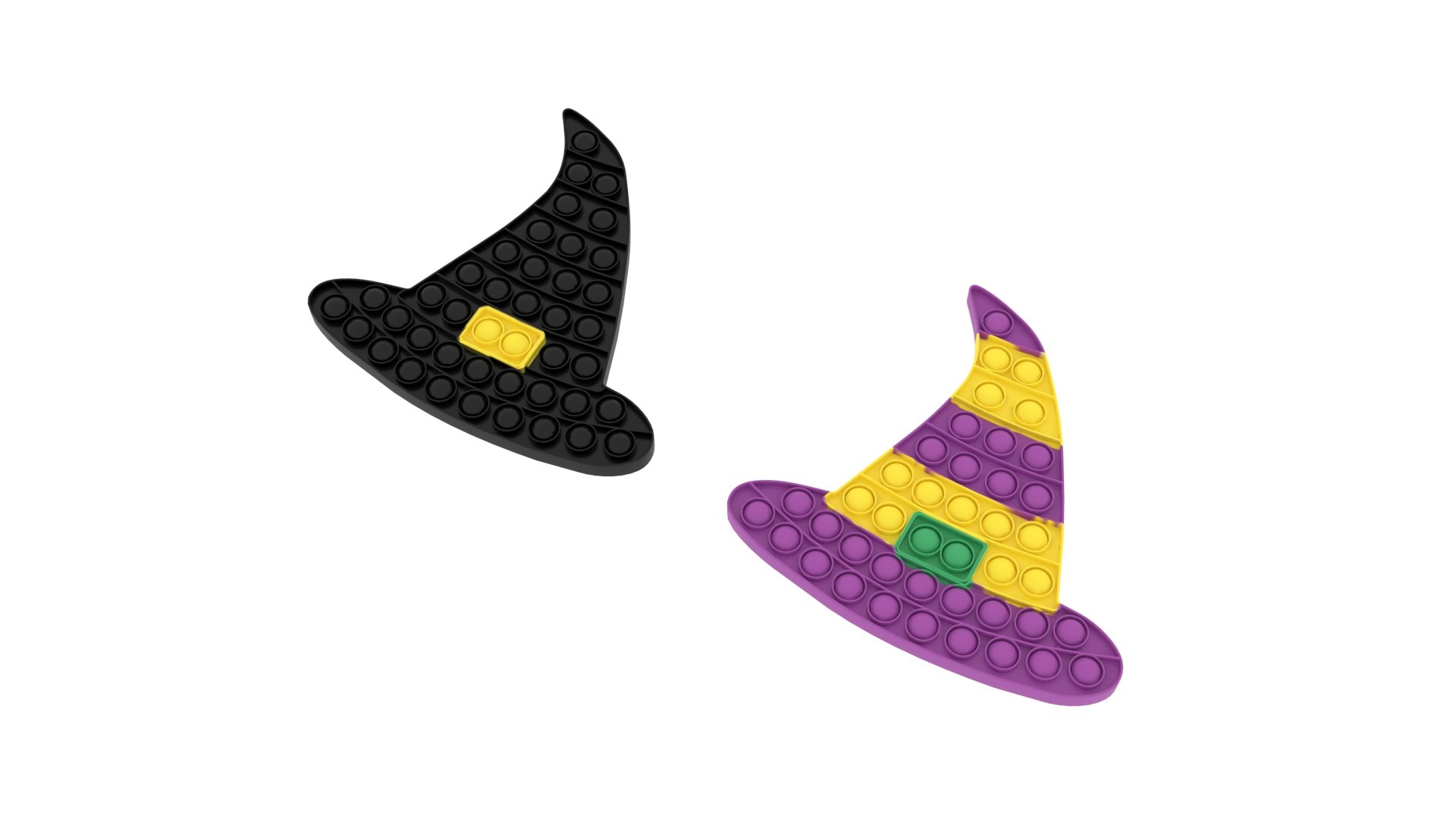 3D Wizard Hat Pop It Fidget Toys Set - TurboSquid 1808336