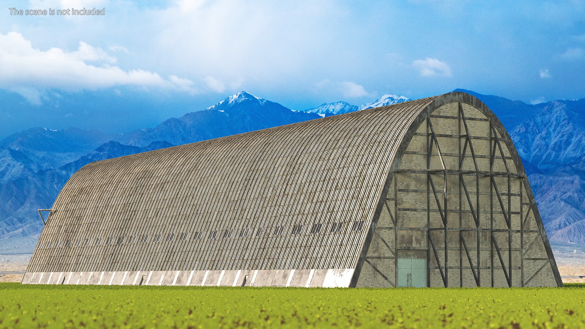 3D Old Zeppelin Hangar Model - TurboSquid 1875935