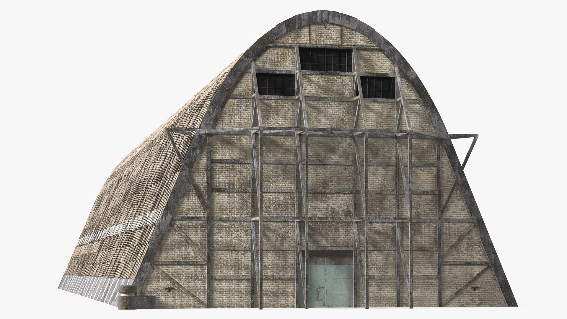 3D Old Zeppelin Hangar Model - TurboSquid 1875935