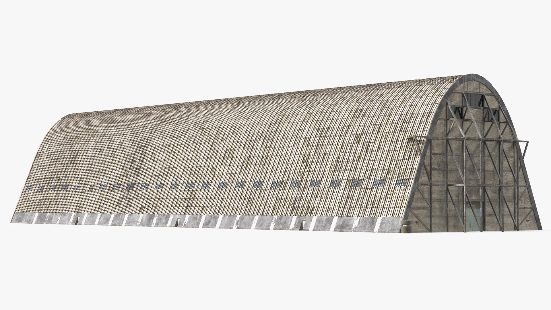 3D Old Zeppelin Hangar Model - TurboSquid 1875935