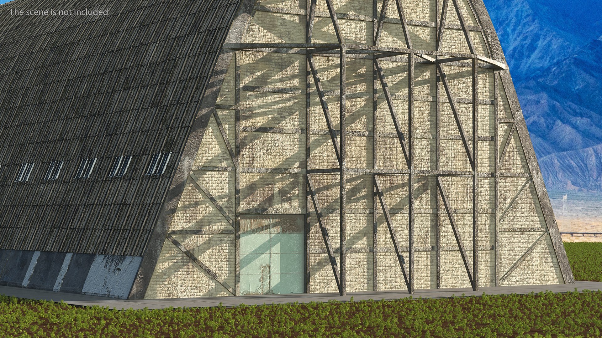 3D Old Zeppelin Hangar Model - TurboSquid 1875935