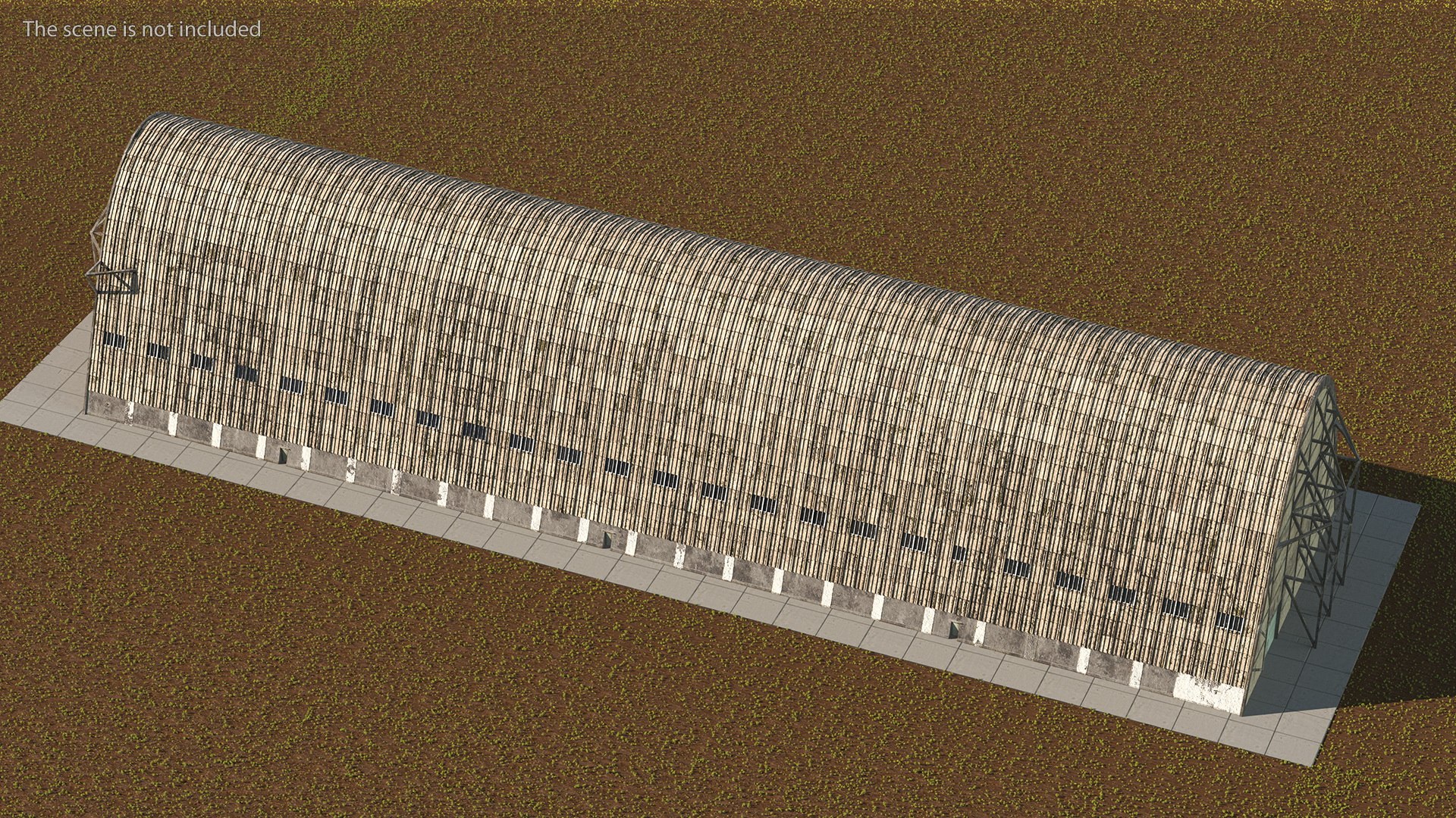 3D Old Zeppelin Hangar Model - TurboSquid 1875935