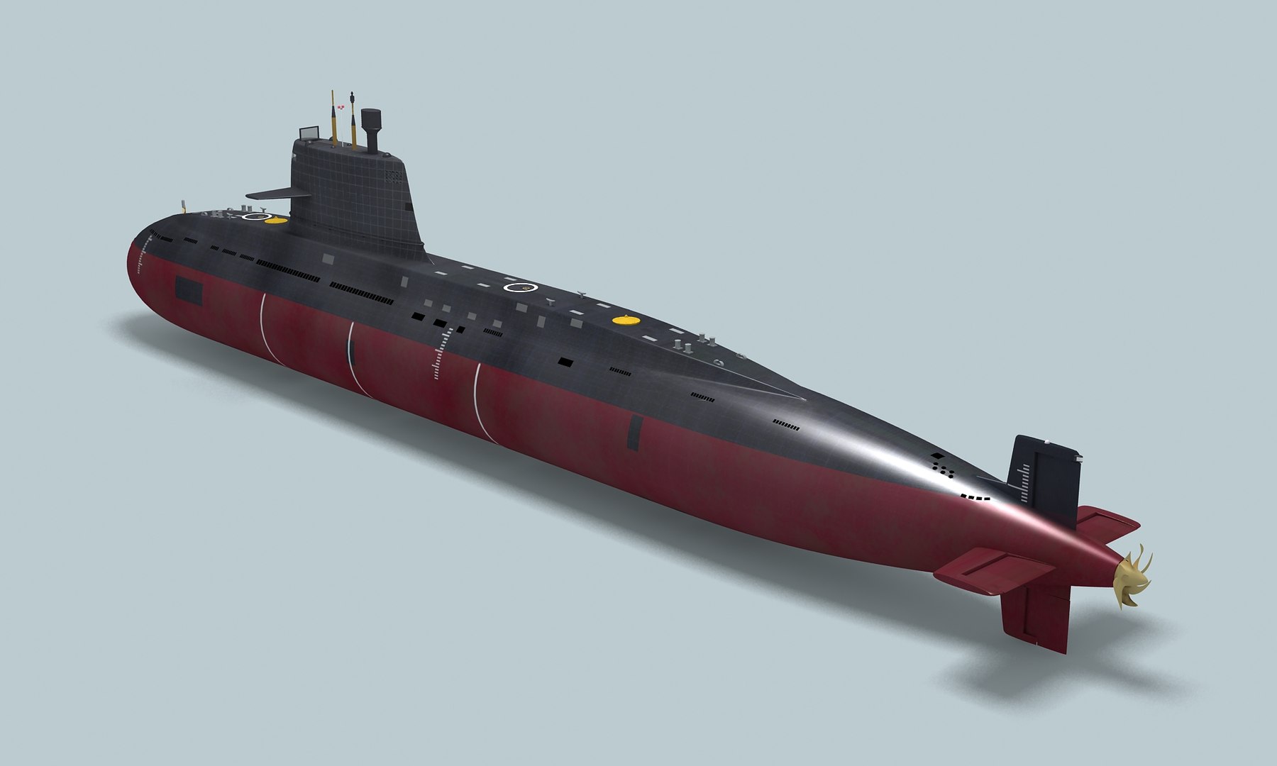 Type 093 Chinese Submarine 3D Model - TurboSquid 1344595