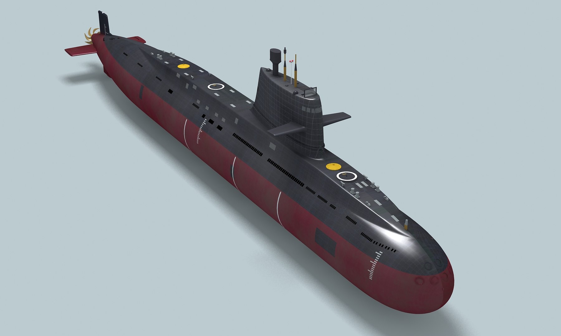 Type 093 Chinese Submarine 3D Model - TurboSquid 1344595