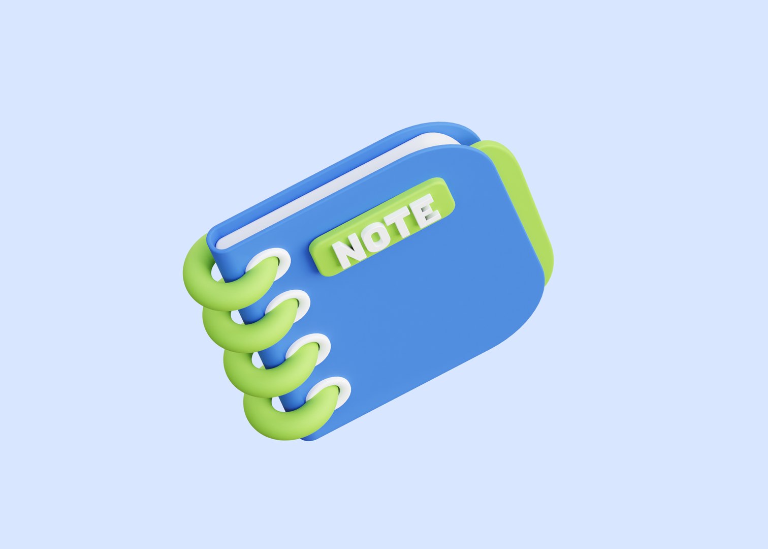 Note Book 3D Illustration 3D Model - TurboSquid 2230539