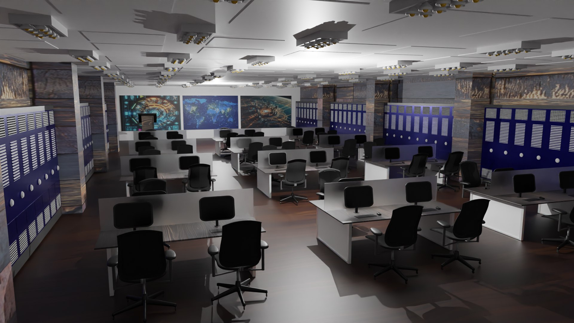 3D Mission Control Center Model - TurboSquid 2179267