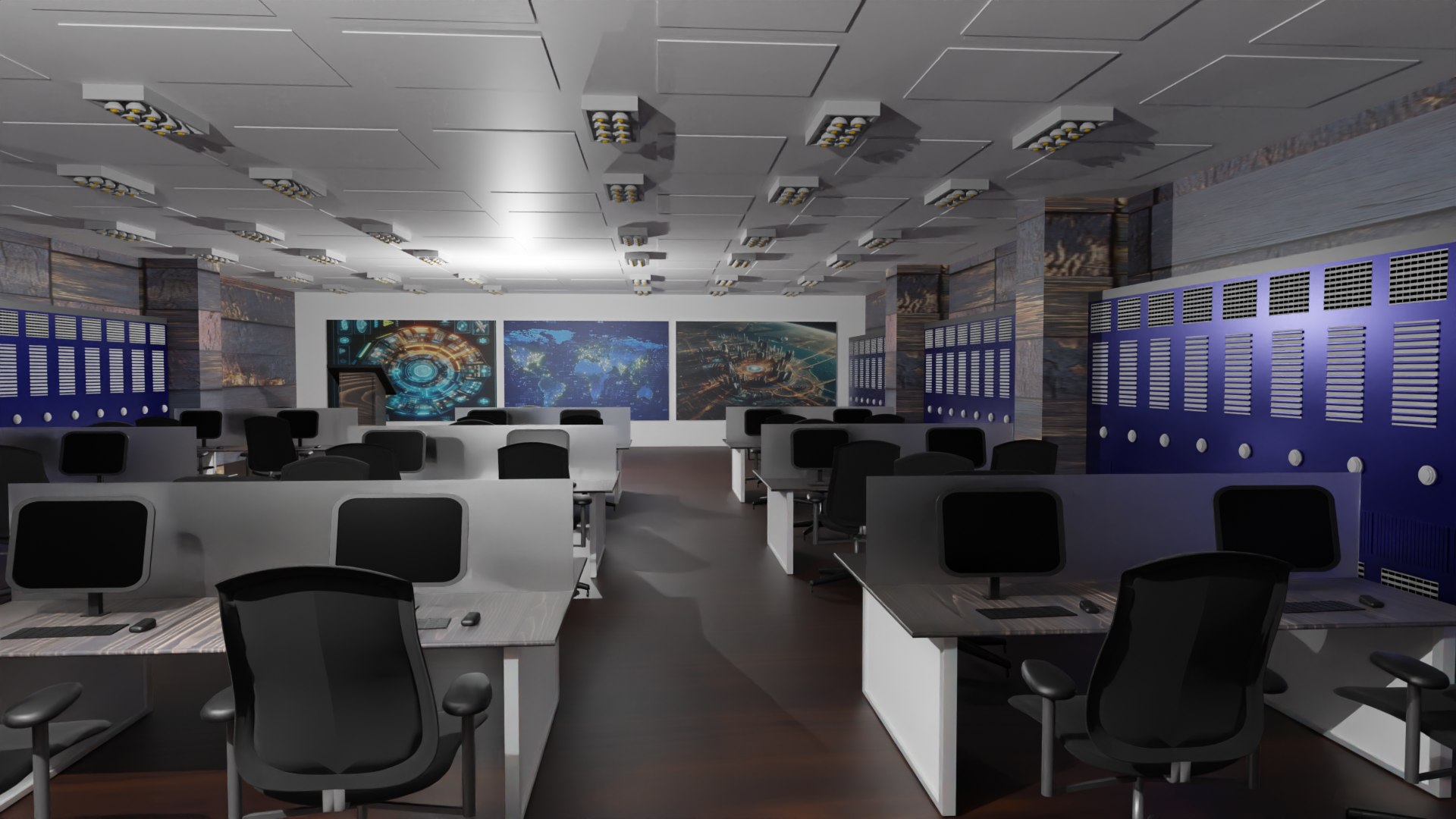 3D Mission Control Center Model - TurboSquid 2179267