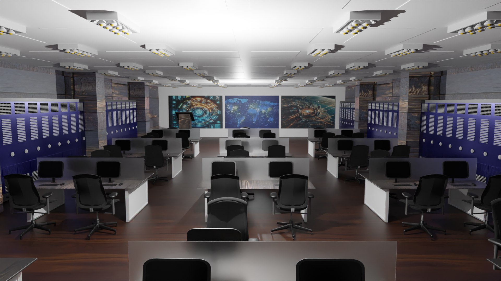 3D Mission Control Center Model - TurboSquid 2179267