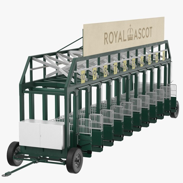 Horse racing starting gates 3D model - TurboSquid 1645174