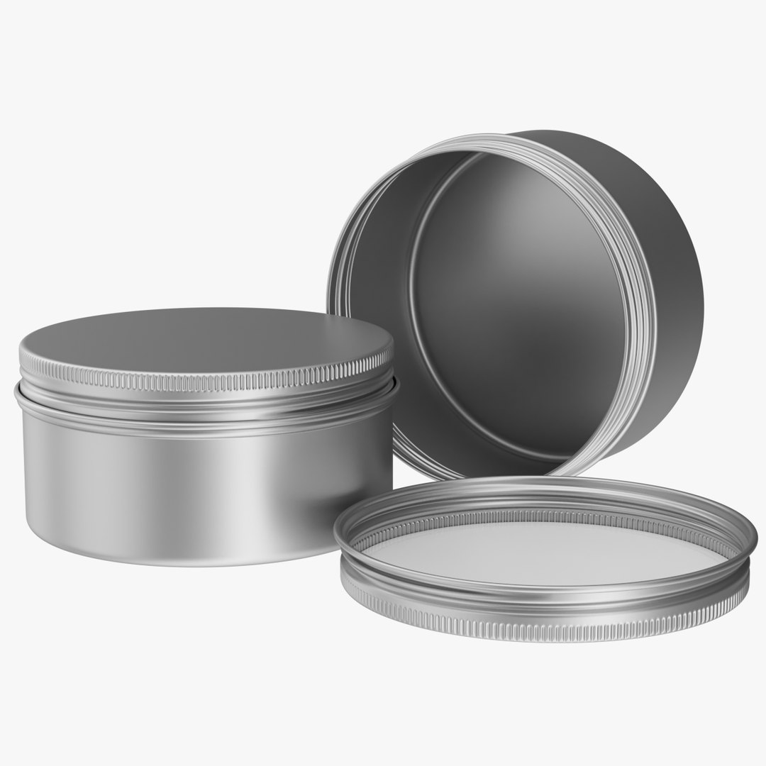 3D model 75ml aluminium jar - TurboSquid 1517035
