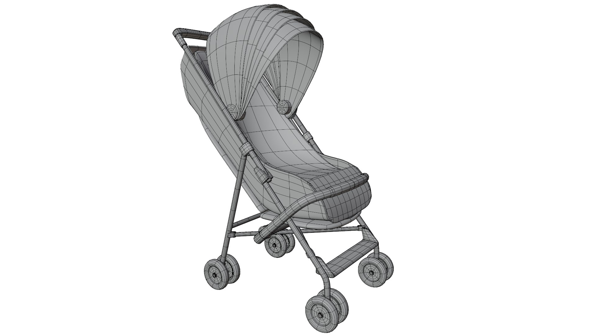 Baby Stroller 3D Model - TurboSquid 2232345