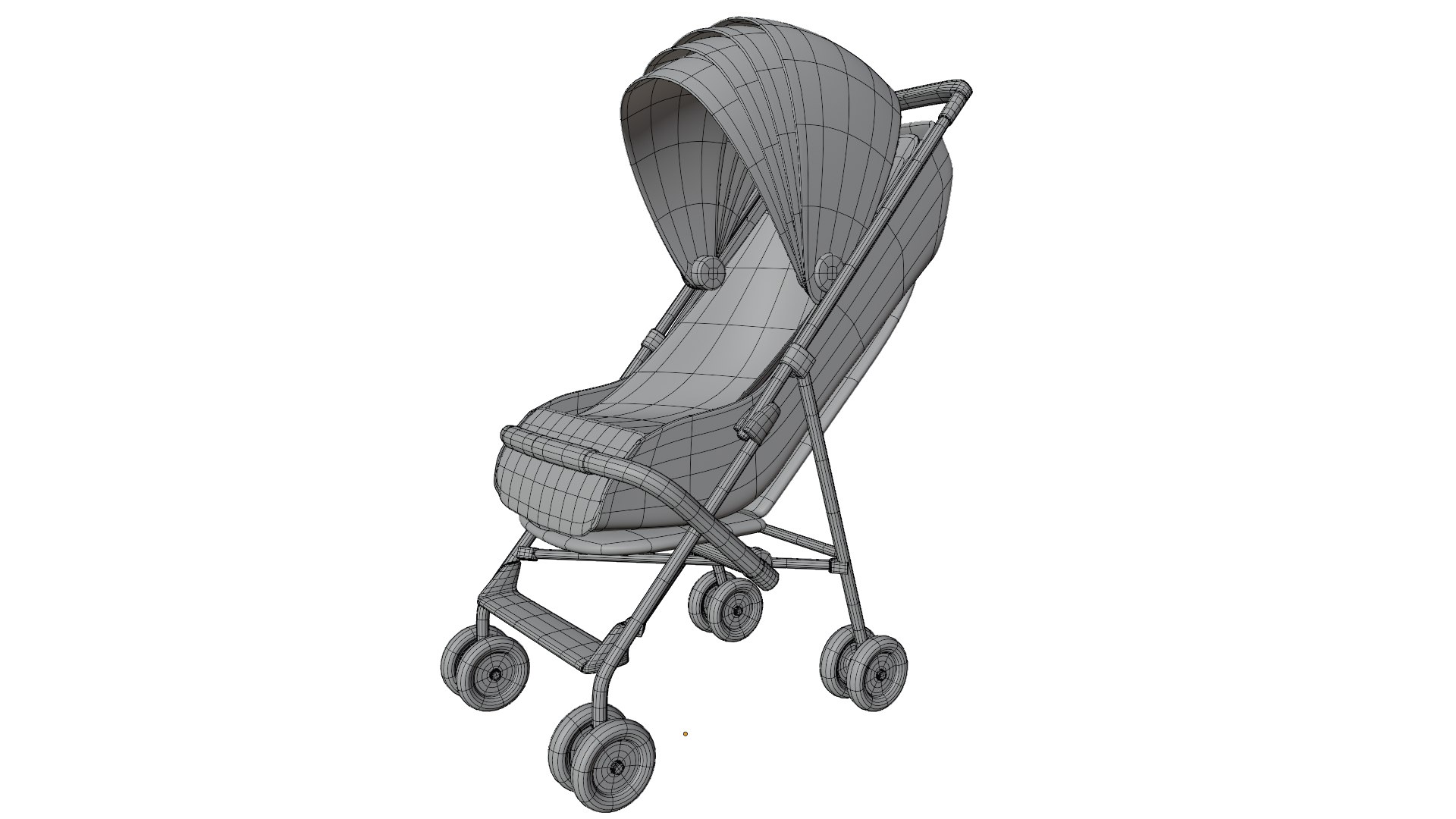 Baby Stroller 3D Model - TurboSquid 2232345