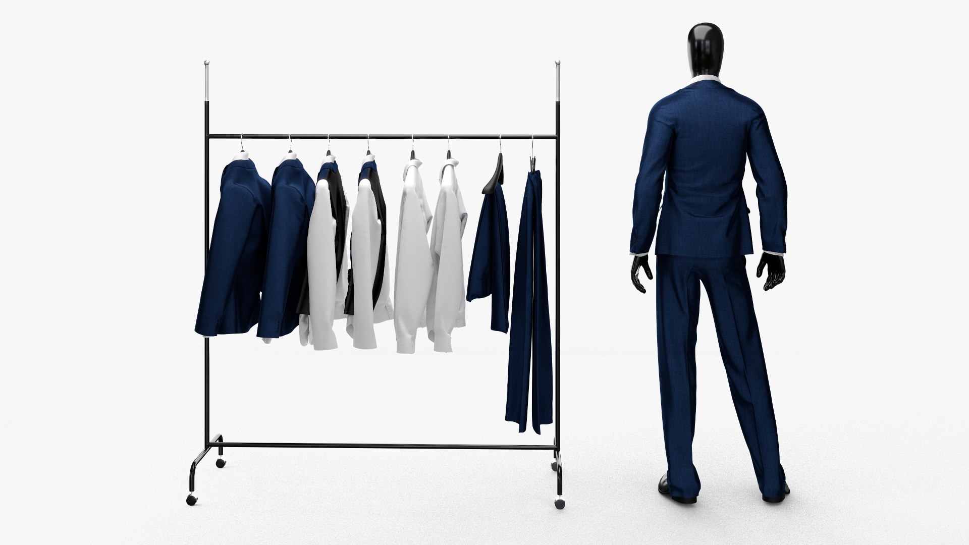 3D Model Suit Male Stand - TurboSquid 1678555