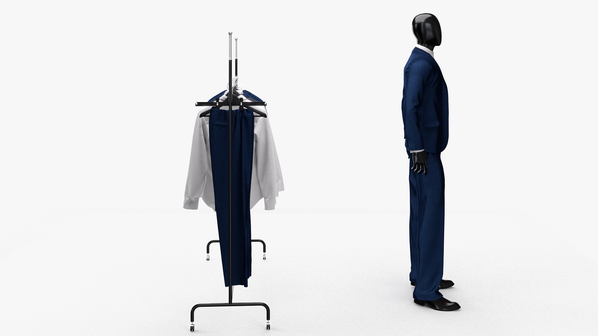 3D Model Suit Male Stand - TurboSquid 1678555