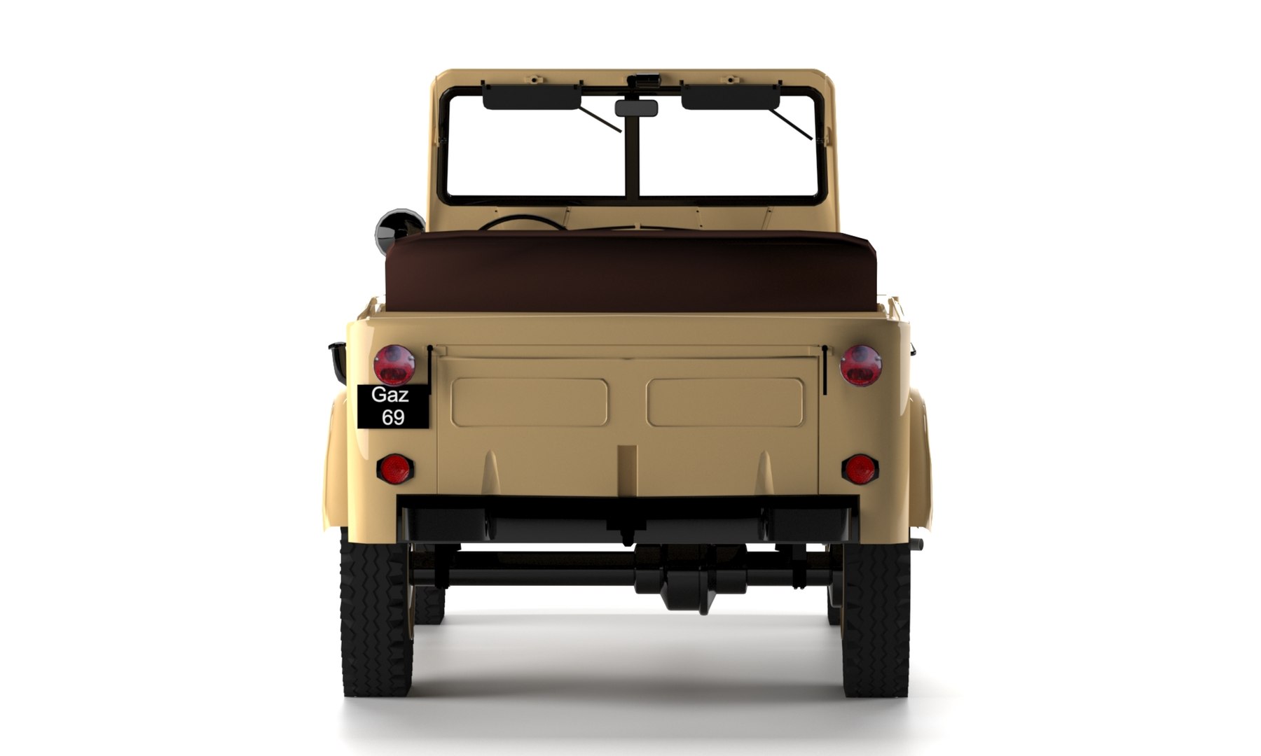 3D Gaz 69 Model - TurboSquid 1867113