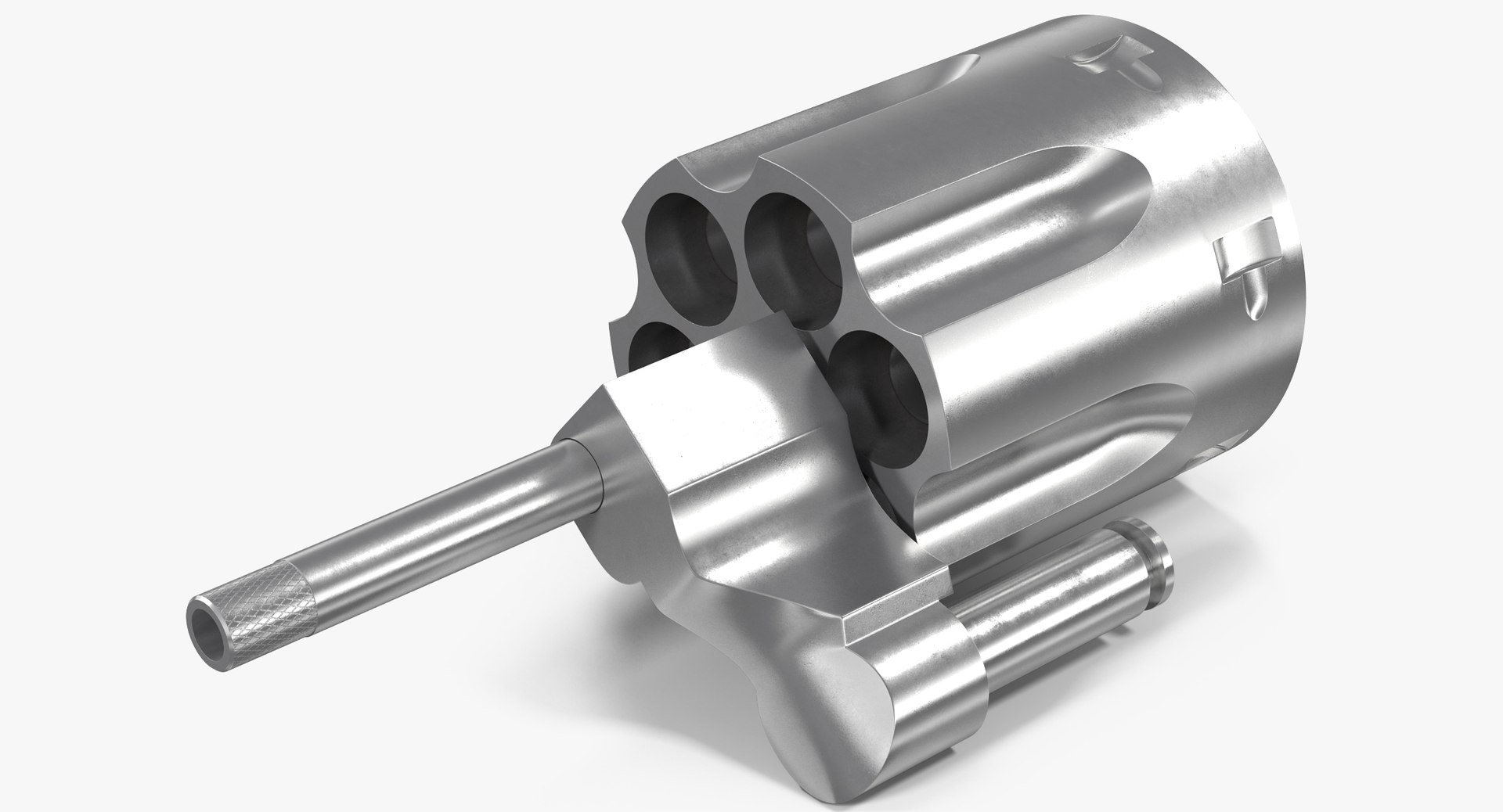 3D ejector rod cylinder stainless steel model - TurboSquid 1233105