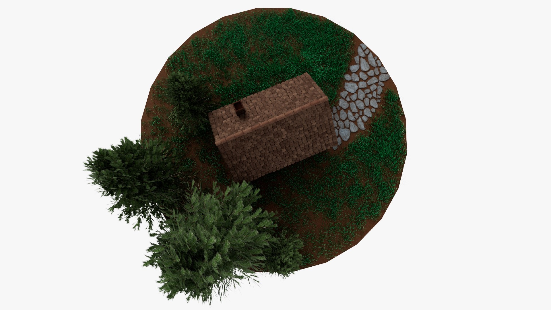 Small Stone Masonry House Model - TurboSquid 2017650