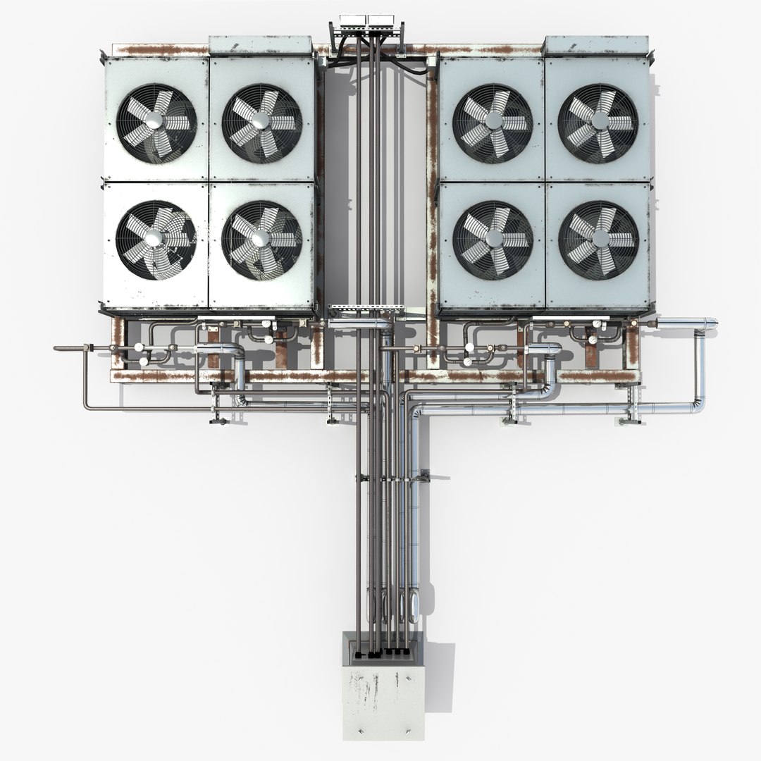 Ac Industrial Units 3D Model - TurboSquid 1271356