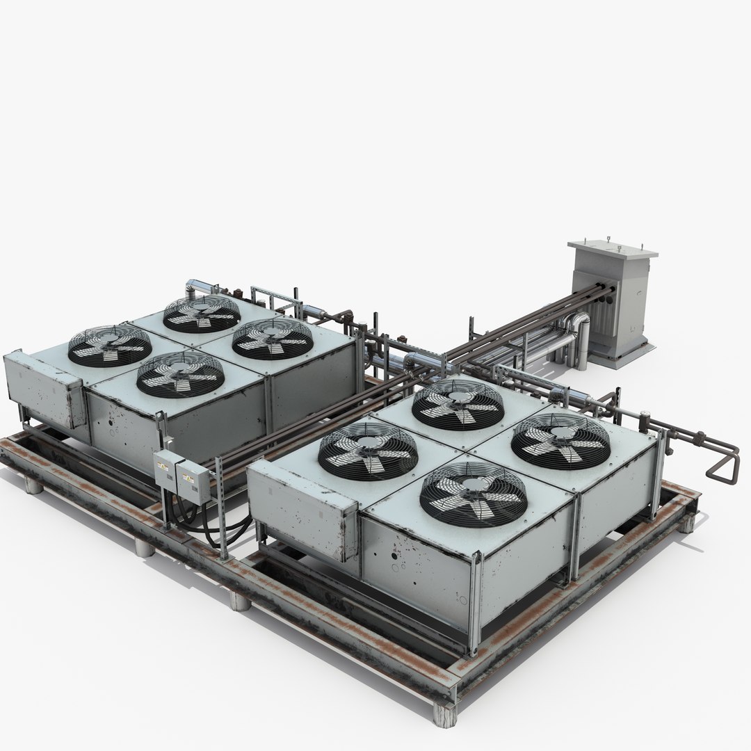 Ac Industrial Units 3D Model - TurboSquid 1271356