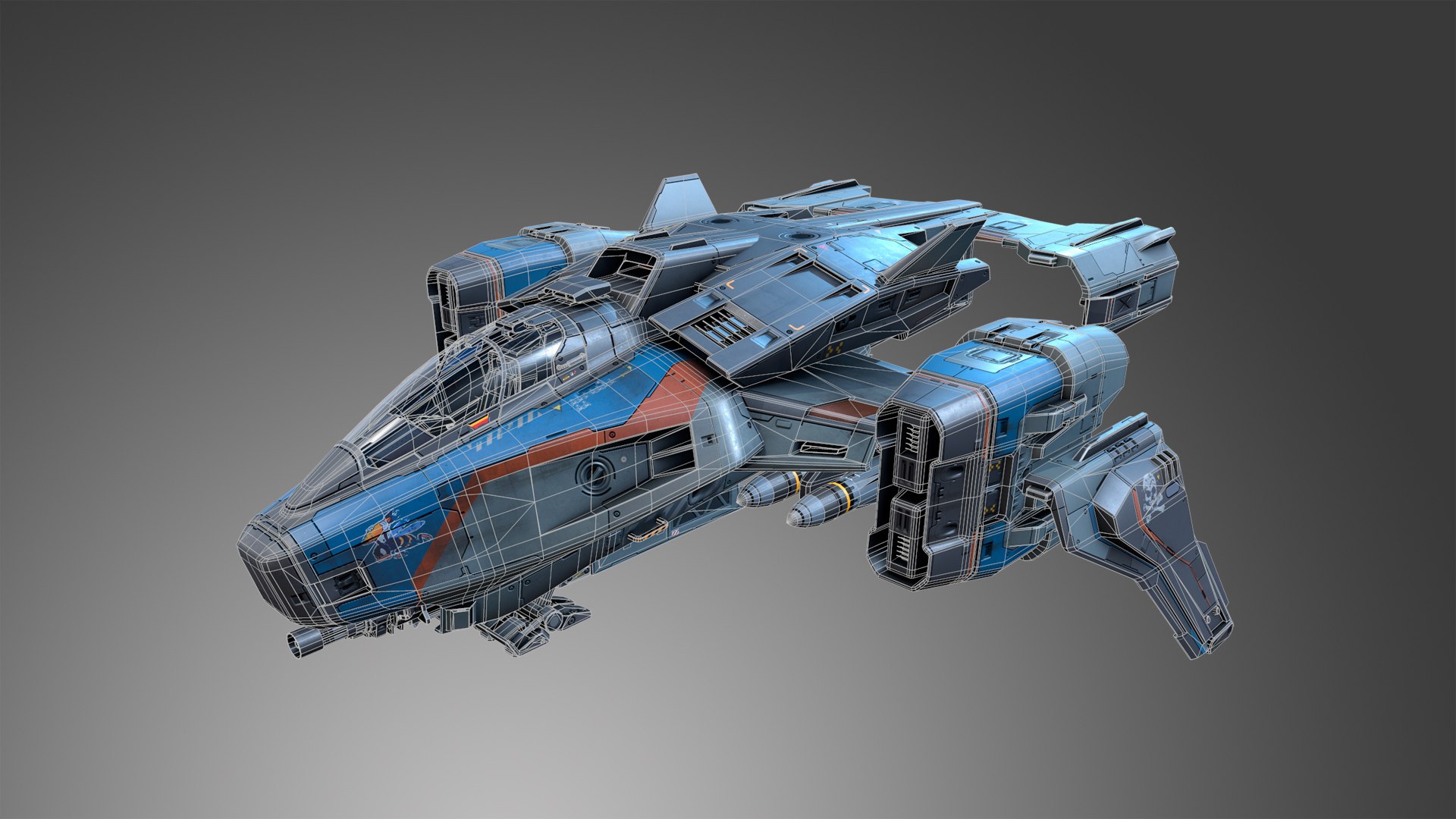 Modular Pirate Fighter Vehicle 3D Model - TurboSquid 1509709
