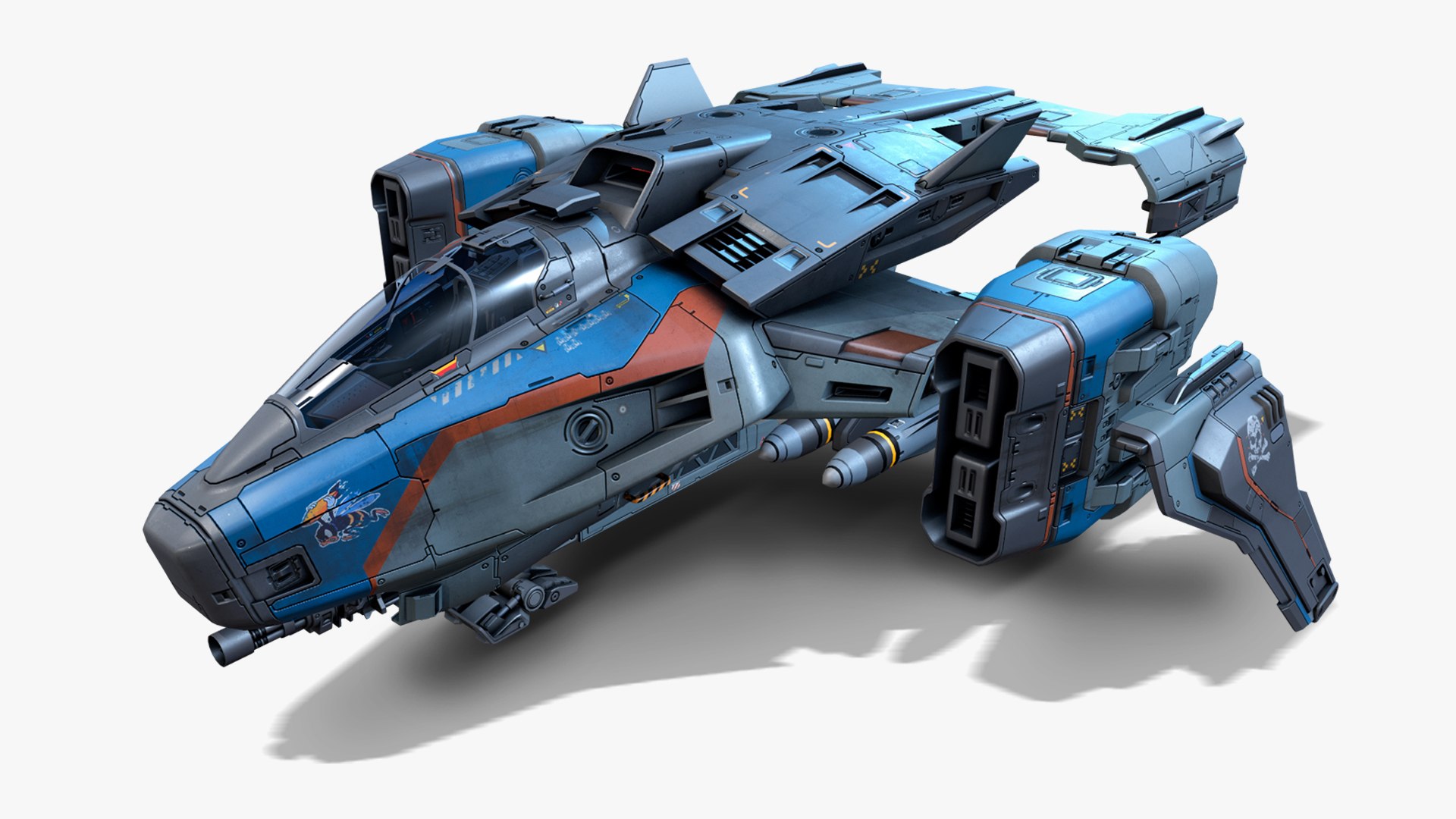 Modular Pirate Fighter Vehicle 3D Model - TurboSquid 1509709