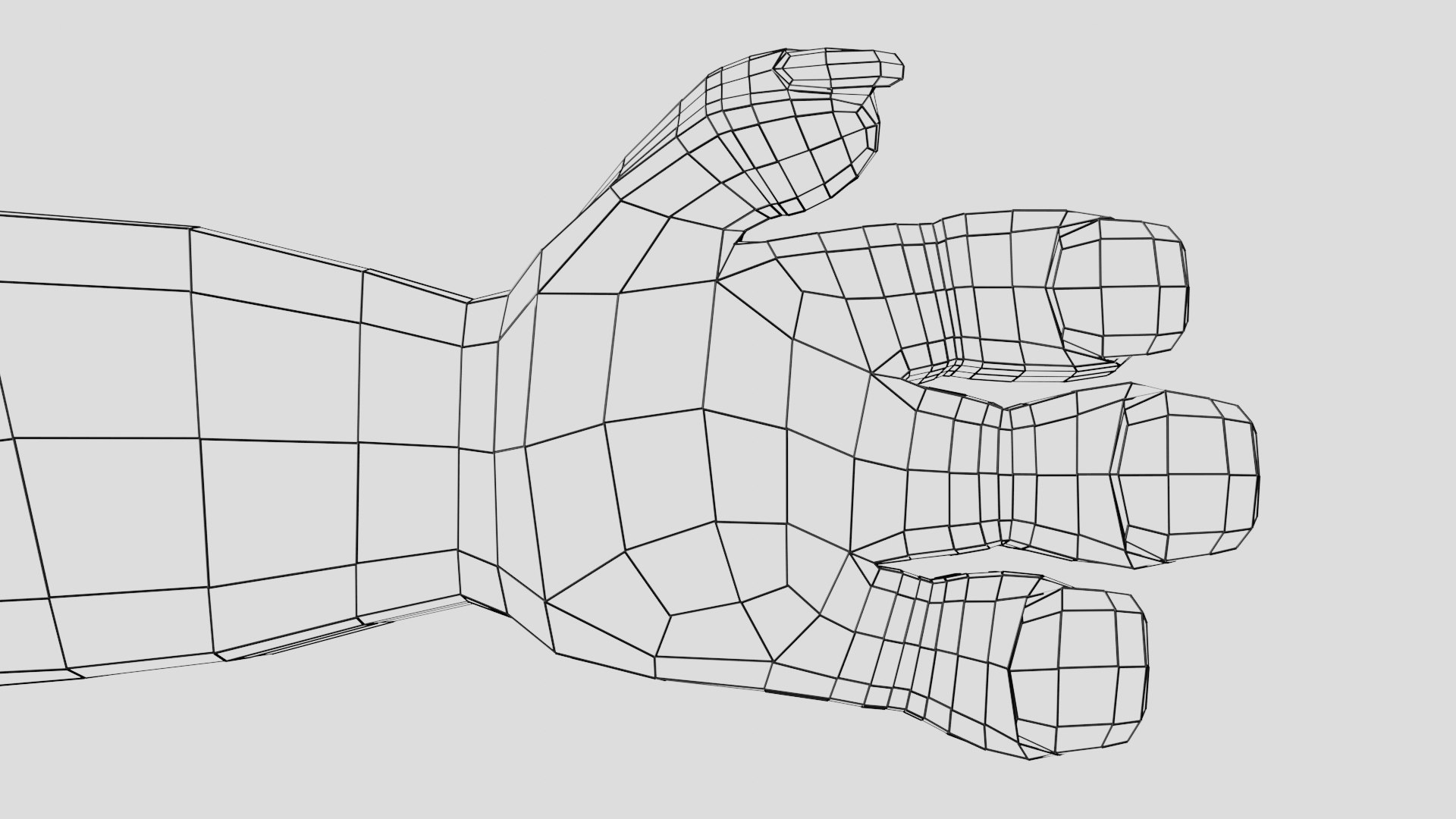 3D Cartoon Hand Square 00568 - Low-Poly - TurboSquid 1940459