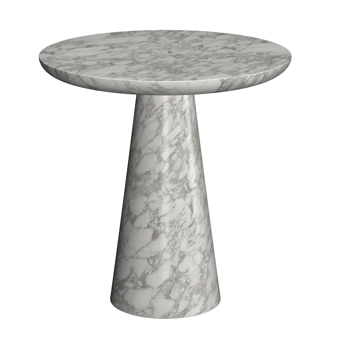 CELLINI ITALIAN TRAVERTINE SIDE TABLE 3D Model - TurboSquid 1949200
