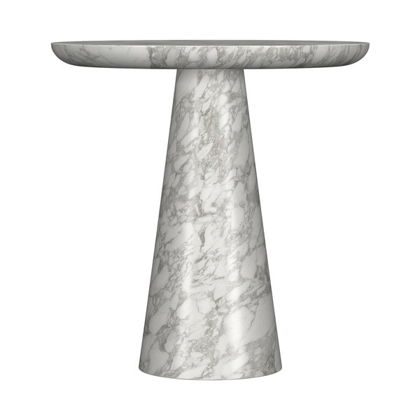 CELLINI ITALIAN TRAVERTINE SIDE TABLE 3D model - TurboSquid 1949200