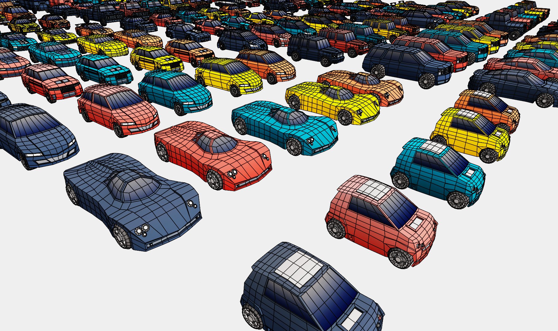 3D Lowpoly Car Pack model - TurboSquid 2103564