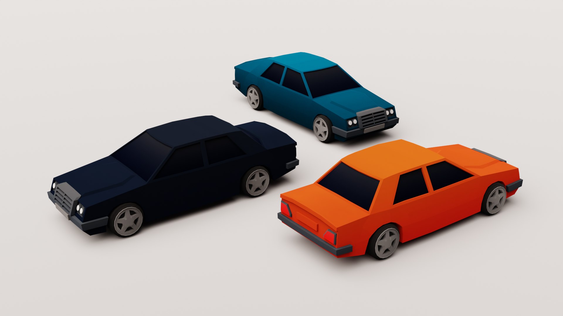 3D Lowpoly Car Pack model - TurboSquid 2103564