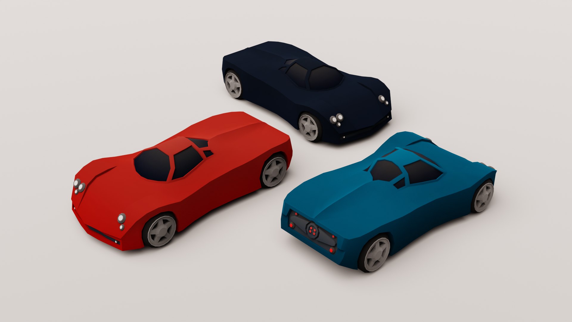 3D Lowpoly Car Pack model - TurboSquid 2103564