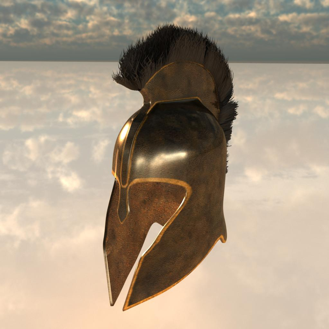 3d Model Trojan Helmet