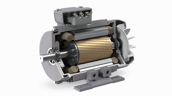 modelo 3d Motor Eléctrico Seccionado Gris - TurboSquid 2220698