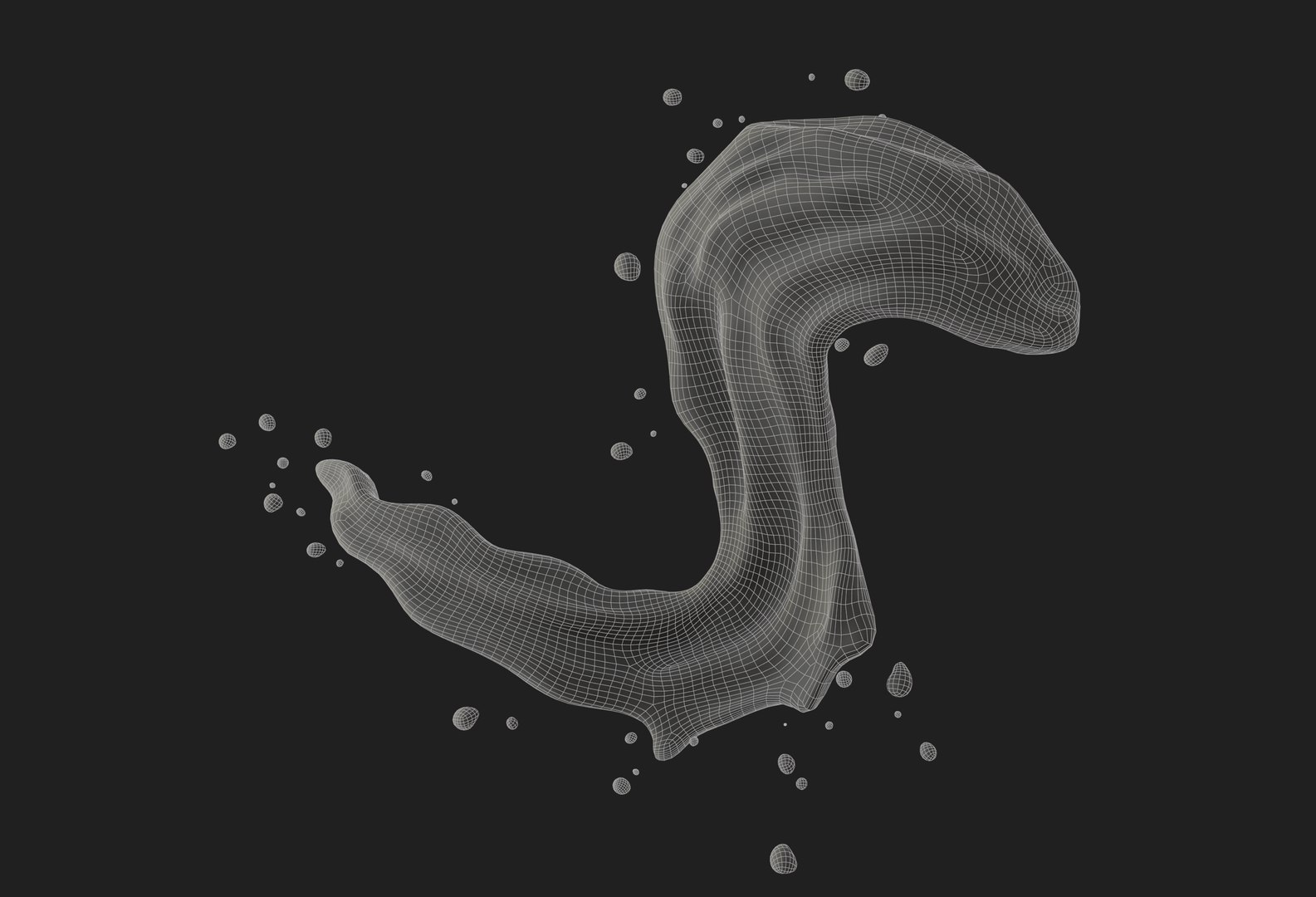 Milk Curve Splash 3D - TurboSquid 2410922