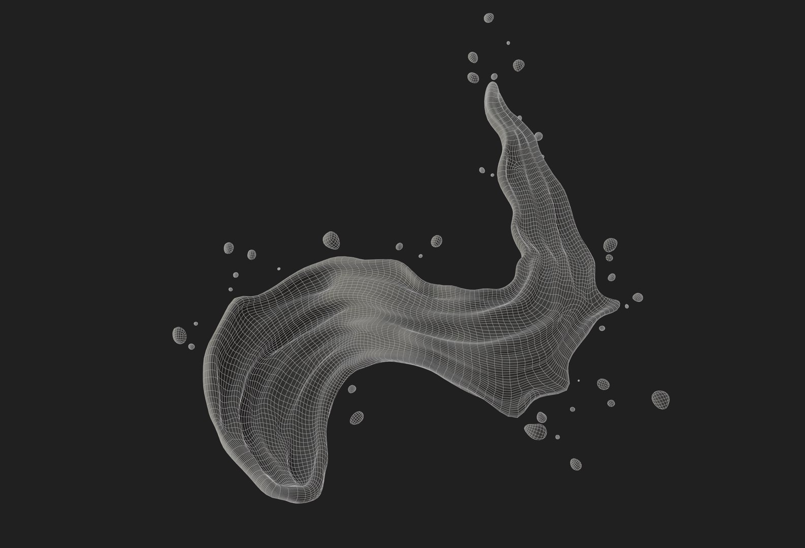 Milk Curve Splash 3D - TurboSquid 2410922