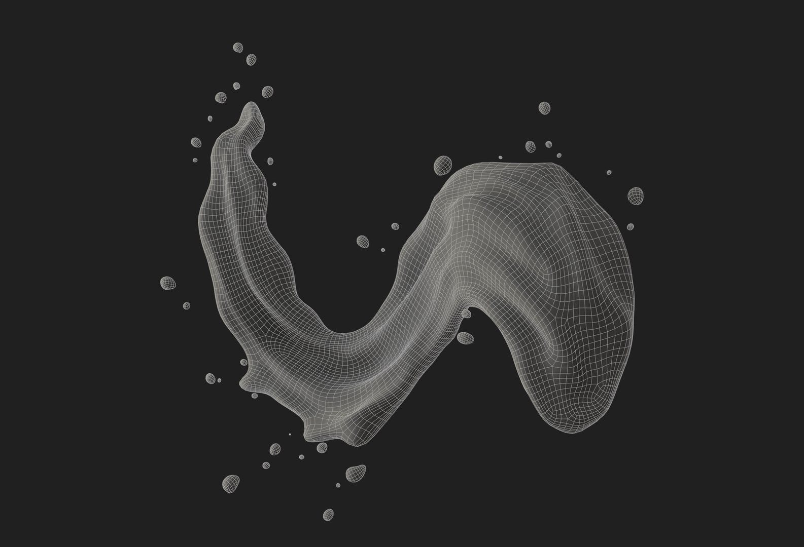 Milk Curve Splash 3D - TurboSquid 2410922