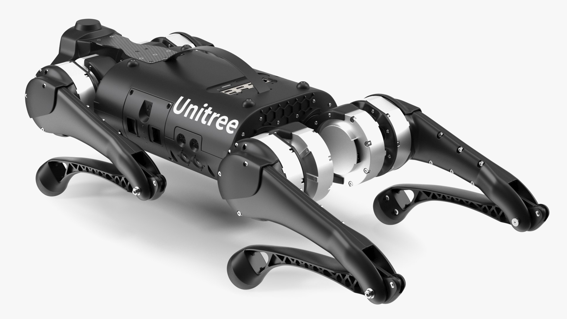 Unitree Go1 EDU Plus Black Rigged For Cinema 4D Model - TurboSquid 2186761